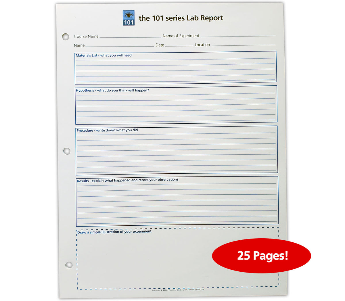 Lab Report Notepad – The 101 Series
